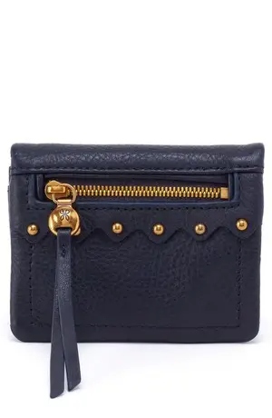 Hobo Lumen Mini Leather Wallet - Ink Navy