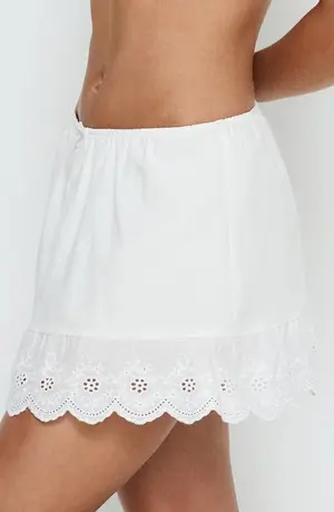Princess Polly Ode To Love Eyelet Mini Skort