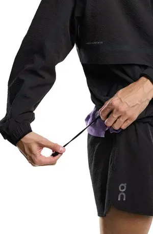 On Performance Volt Jacket With Textured Shell And Zip Pockets - Espresso