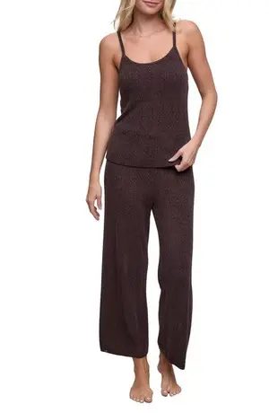 Barefoot Dreams Cozychic Ultra Lite Pointelle Tank - Umber