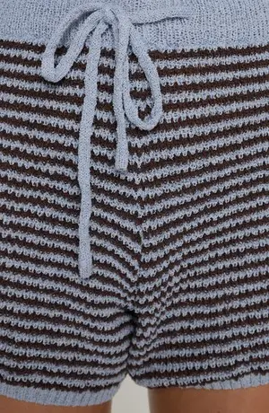 Princess Polly Serenique Knit Striped Shorts