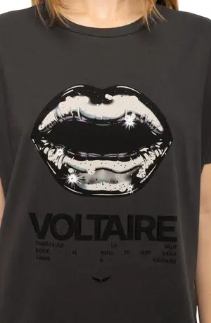 Zadig&Voltaire Tommer Hc Tour Lips Graphic Tee