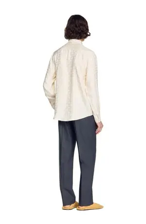 Sandro Square Cross Loose-fit Shirt