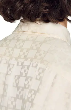 Sandro Square Cross Loose-fit Shirt