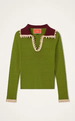 La DoubleJ Picket Polo Jumper