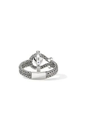 John Hardy Icon Sterling Tanzanite & Diamond Ring