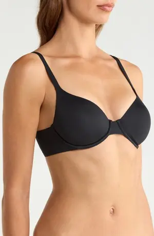 LAUREN INTIMATES Fitutitve Underwire T-shirt Bra - Black