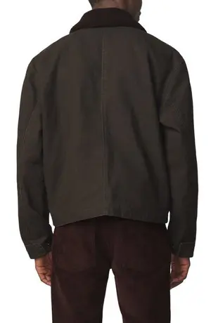 Joe's Jeans Canvas Utility Jacket With Faux-shearling Collar