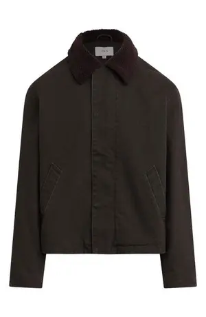 Joe's Jeans Canvas Utility Jacket With Faux-shearling Collar