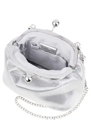 Nina Vespera Frame Clutch With Beaded Handle