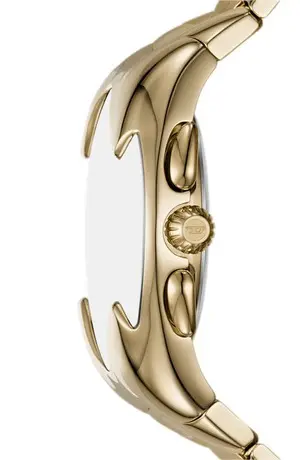 DIESEL® Mercurial Tone Tonneau Chronograph Bracelet Watch