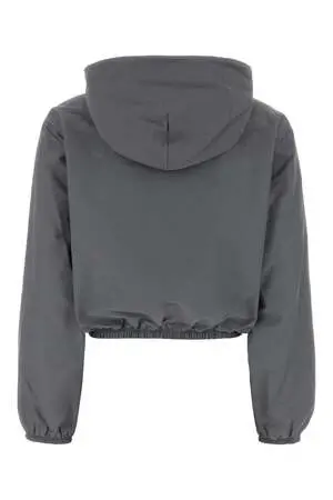 Alexander Wang Grey Tech Fabric Sweatshirt