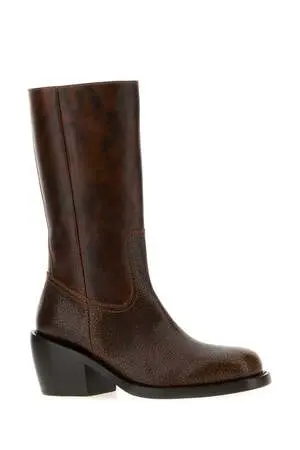 Dries Van Noten Leather Boots