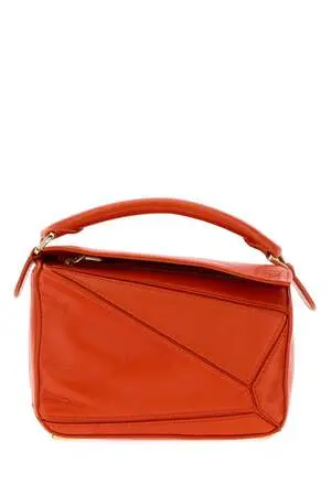 Loewe Nappa Leather Mini Puzzle Handbag - Orange