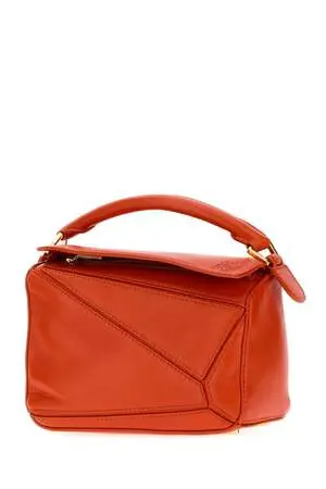 Loewe Nappa Leather Mini Puzzle Handbag - Orange