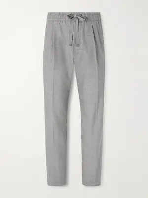 Dolce & Gabbana Sartoriale Wool Pleated Trousers - Gray