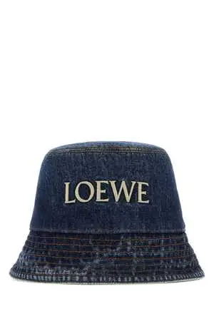 Loewe Denim Bucket Hat - Blue