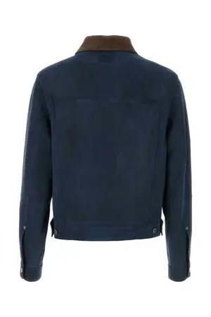 Loewe Suede Jacket - Blue