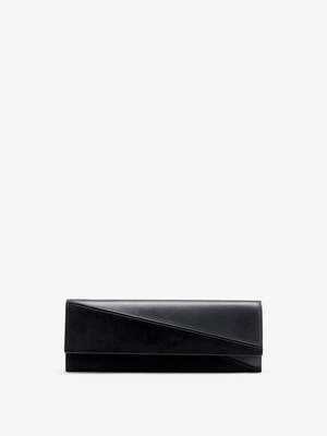 Proenza Schouler Hex Clutch In Calfskin And Suede - Black