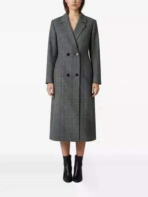 LANVIN Check-pattern Double-breasted Coat