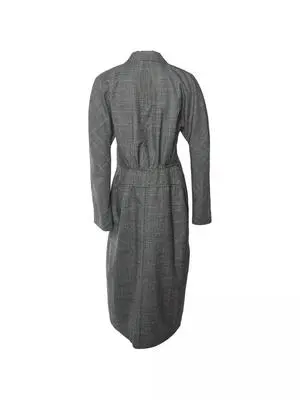 LANVIN Check-pattern Double-breasted Coat