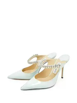 JIMMY CHOO Bing Embellished Mules - Blue