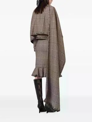 Giuseppe Di Morabito Houndstooth Pattern Embellished Cape