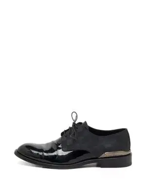 LOUIS VUITTON Damier Patent Derby Shoes
