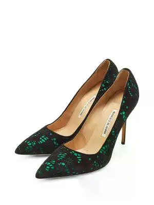 Manolo Blahnik Cut-out Pointed-toe Pumps