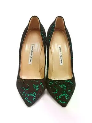 Manolo Blahnik Cut-out Pointed-toe Pumps