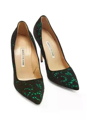 Manolo Blahnik Cut-out Pointed-toe Pumps