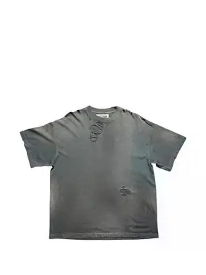 SATOSHI NAKAMOTO Wabi Sabi Distressed T-shirt - Grey