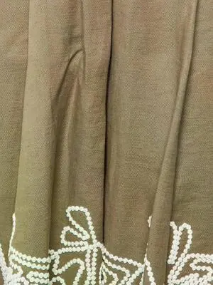 Loro Piana Embroidered Detail Pleated Skirt