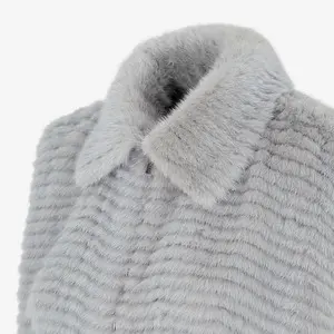 Fendi Cropped Gilet In Mink