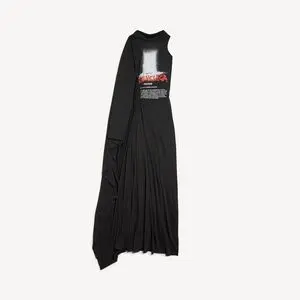 Balenciaga The Door Long Draped Dress