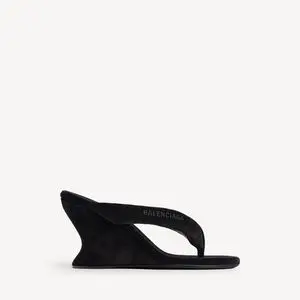 Balenciaga Gaeta 90mm Wedge Thong Sandals