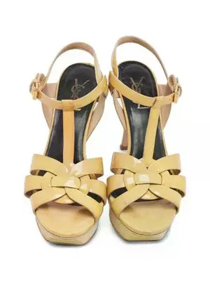 Saint Laurent Tribute Open-toe Sandals - Neutrals