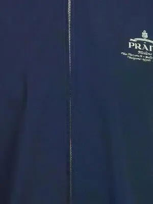 Prada Logo-print Zip-up Shirt