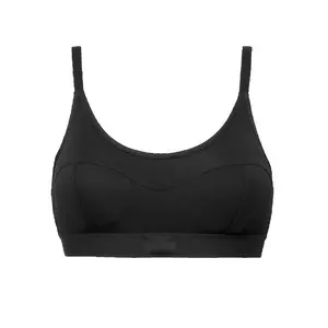 NUDEA Cotton Modal Contour Scoop Bralette - Black