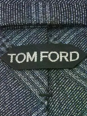 TOM FORD Plaid Neck Tie - Blue