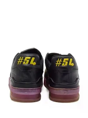 LOUIS VUITTON Trainer Monogram Sneakers - Black