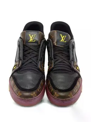LOUIS VUITTON Trainer Monogram Sneakers - Black
