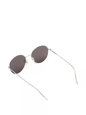 Balenciaga Round Frame Sunglasses With Logo Print
