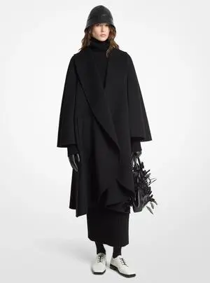 Michael Kors Double Faced Wool Melton Opera Clutch Coat