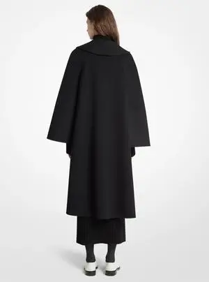 Michael Kors Double Faced Wool Melton Opera Clutch Coat