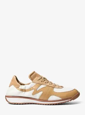 Michael Kors Colt Nylon And Mesh Trainers