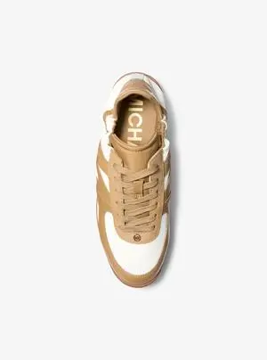 Michael Kors Colt Nylon And Mesh Trainers
