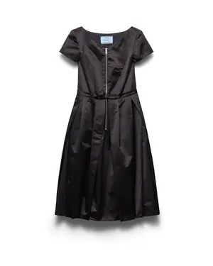 Prada Duchesse Silk Dress - Black