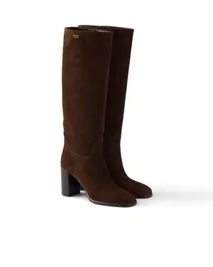 Prada Suede Boots - Brown