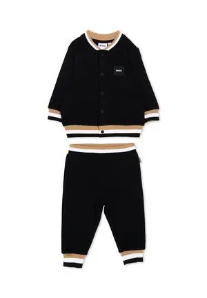 Hugo Boss Logo-patch Striped-trim Tracksuit